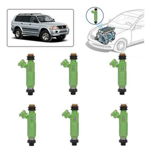 6pz Inyector De Gasolina Para Mitsubishi Montero Sport | Meses sin interés