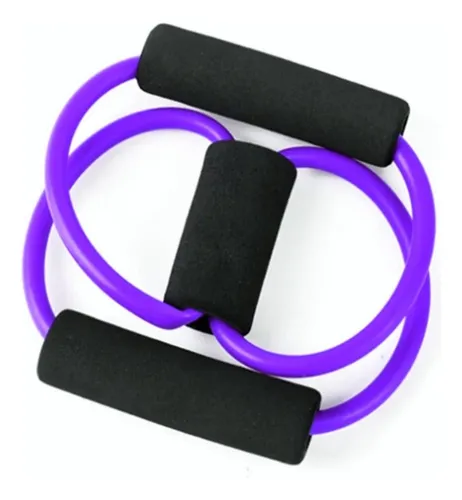 Banda De Resistencia En Forma De 8 Cordon De Ejercicio Color Morado ...