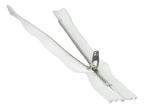 Zíper Branco Em Metal 15cm - 50 Unidades Primeira Linha Branco ...