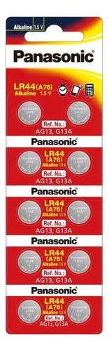 Pila Panasonic Tira 10 Lr44 Ag13 A76 Lr1154 Sr44 357 | Cuotas sin interés