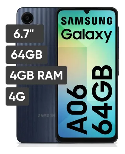 Celular Samsung Galaxy A06 4gb Ram 64 Gb Rom Negro | Envío gratis