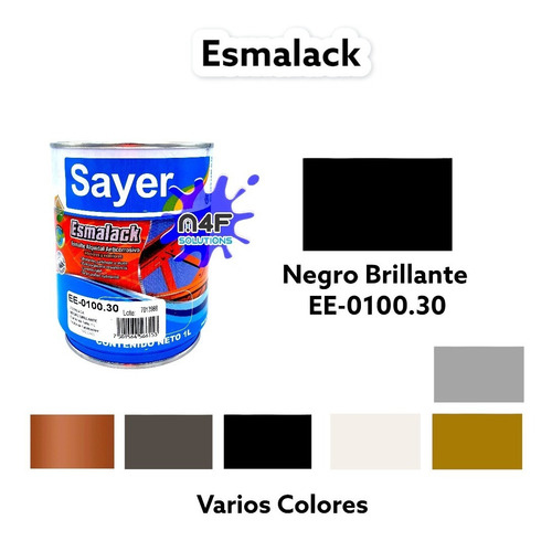 Sayer Esmalte Para Metal Anticorrosivo Alquidalico 1l | Meses sin intereses Sayer Esmalte Para Metal Anticorrosivo Alquidalico 1l | Meses sin intereses