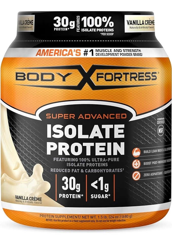 Review Body Fortress 100% Whey Isolate Proteína