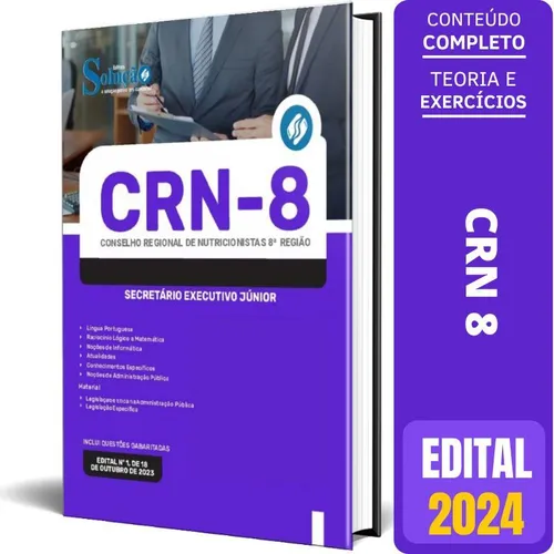 Apostila Crn 8 2023 Secretário Executivo Júnior Parcelamento Sem Juros