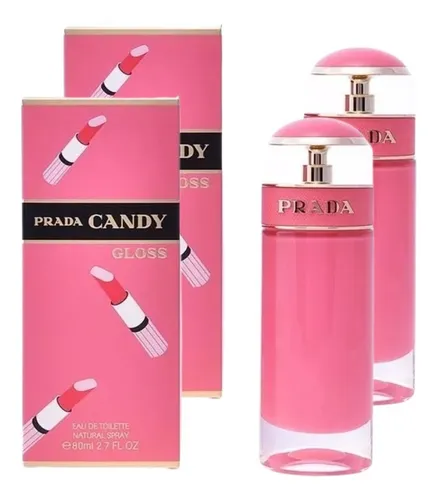 Paquete Prada Candy Gloss 80ml Dama Original 2 Pzas Meses Sin Interés