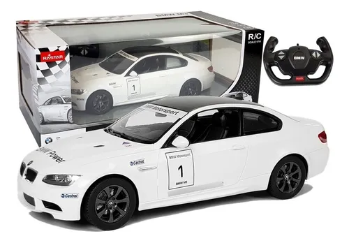 Vehículo Radio Control Bmw M3 Rastar Escala 1:14 Con Luces Color Blanco ...