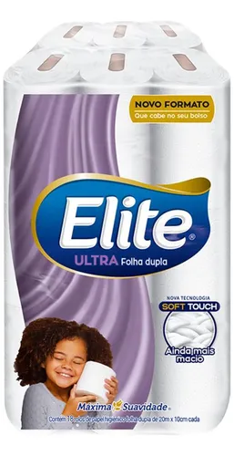Papel Higiênico Elite Folha Dupla Ultra Com 18 Rolos De 20m Mercadolivre