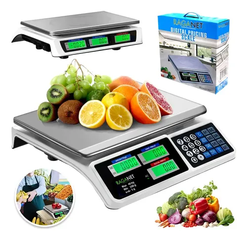 Báscula Digital 40 Kg Comercial Pantalla Lcd Función Tara | Envío gratis