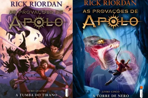 As Provações De Apolo Volumes 4 E 5 Rick Riordan Frete Grátis