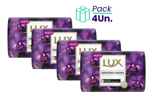 Jabón En Barra De Tocador Orquídeas Negras Lux 125g X4 | MercadoLibre