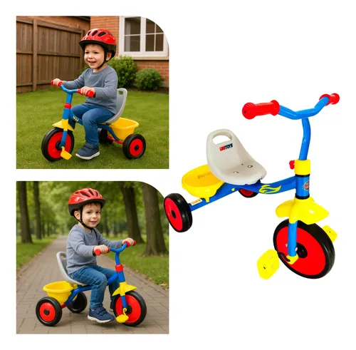 Triciclo Infantil Velotrol Azul Pedal Crianças Até 30kg | Frete grátis