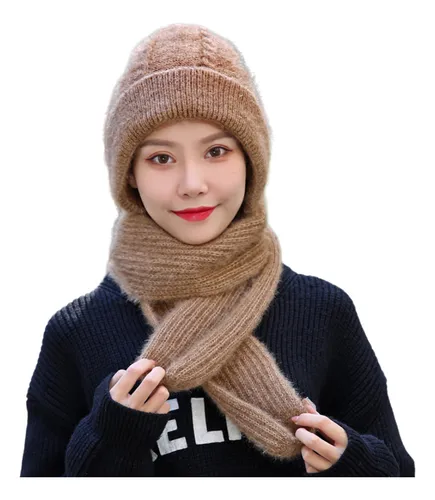 Conjunto De Gorro De Invierno Y Bufanda Para Mujer | Meses sin interés Conjunto De Gorro De Invierno Y Bufanda Para Mujer | Meses sin interés