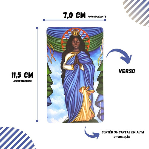 Baralho Santa Sara Lenormand Tarot Cigano 36 Cartas Artha Parcelamento Sem Juros