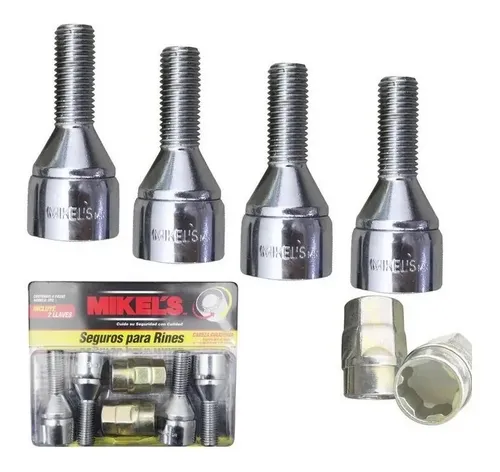 Birlos De Seguridad 2 Llaves Mikels Vw Jetta A4 A5 A6 14x1.5 | Envío gratis