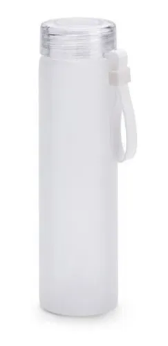 Garrafa De Vidro Jateado Degrade Branca - 470ml | Parcelamento sem juros Garrafa De Vidro Jateado Degrade Branca - 470ml | Parcelamento sem juros