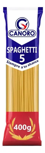 Pasta Spaghetti N°5 Canoro 400g | MercadoLibre