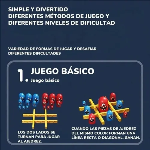 Juego De Mesa Tres En Raya Familiar | MercadoLibre