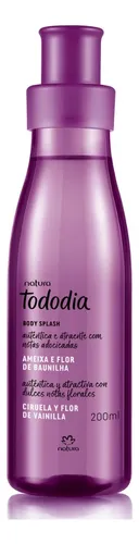 Body Splash Tododia Ameixa E Flor De Baunilha Natura 200 Ml | MercadoLivre