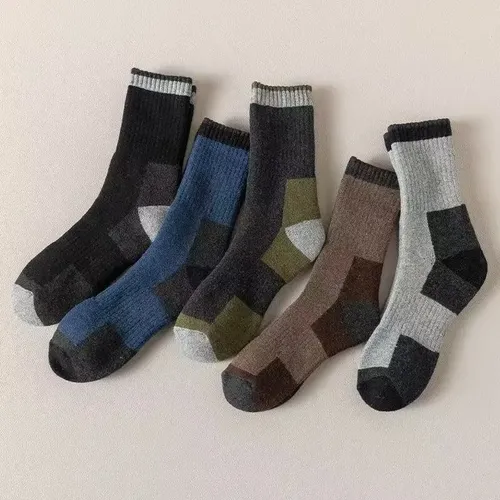 Kit 5 Pares Meias Lã Merino Masculinas Grossas Para Frio W | MercadoLivre