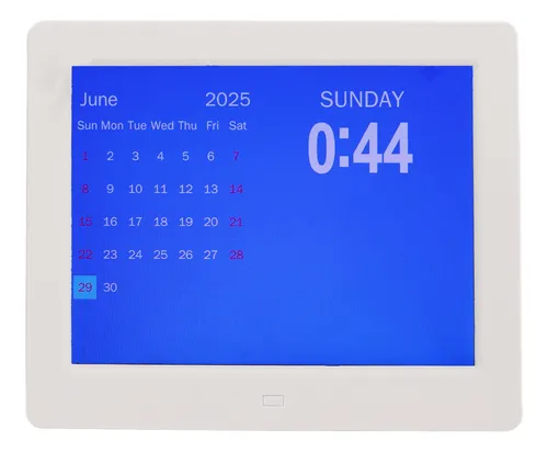Reloj Digital Para Personas Mayores Calendario 8 Pulgadas Cuotas Sin Interés