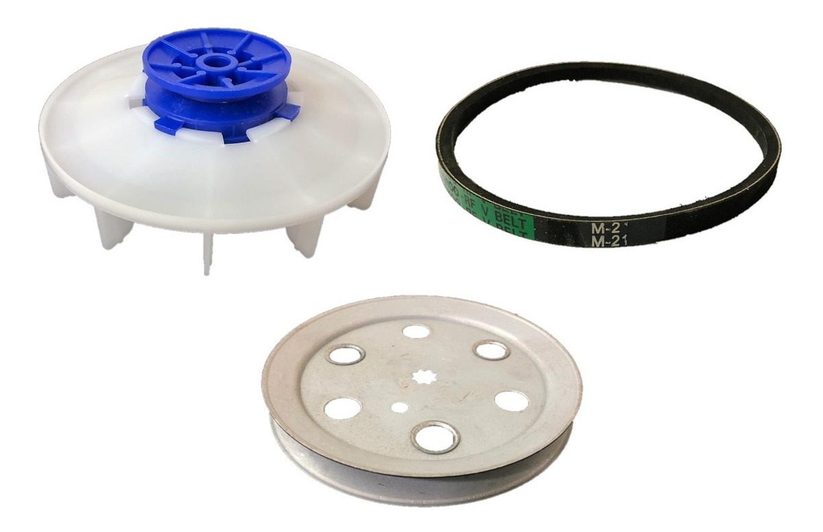 Polea Caja, Polea Motor Y Correa Lavarropas Gafa 7500 6500 | BALDOREF Polea Caja, Polea Motor Y Correa Lavarropas Gafa 7500 6500 | BALDOREF