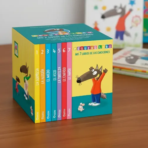 Libro Infantil Mis 7 Libros De Las Emociones Pequeño Lobo | Envío gratis