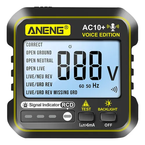 Socket Tester Voice Home Tools Rcd Socket Tester Aneng Meter Mercadolibre