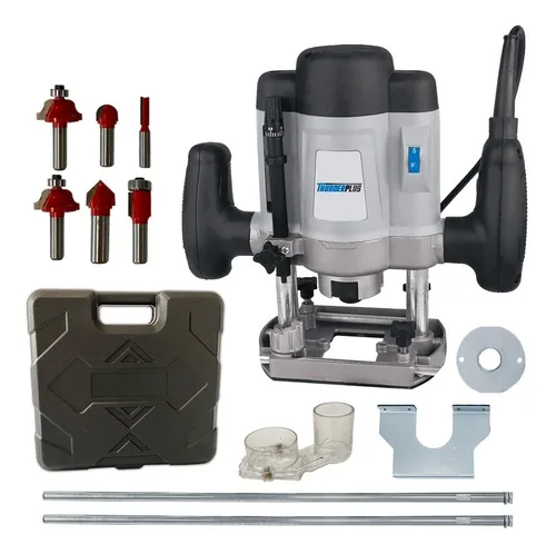 Fresadora de velocidade variável Router 1200w +fresas de caixas e ...