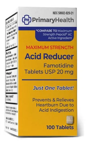 Maximum Strength Acid Reducer Famotidine 20mg Tablets, | Meses sin interés