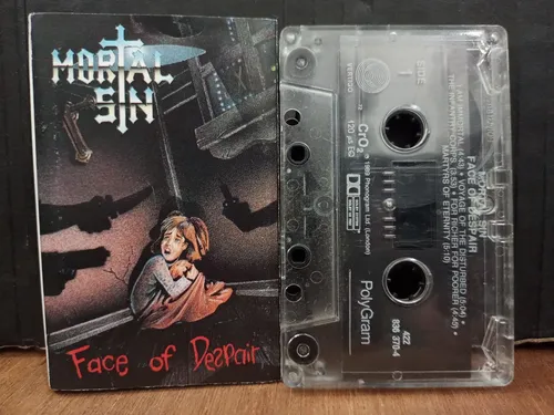 Cassette Mortal Sin - Face Of Despair 1989 Thrash Metal | Meses sin interés Cassette Mortal Sin - Face Of Despair 1989 Thrash Metal | Meses sin interés