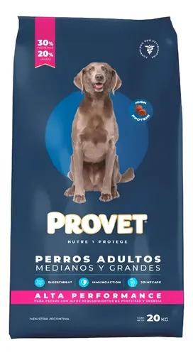Provet Perro Adulto Alta Performance X 20 Kg + Happy Tails | Envío gratis