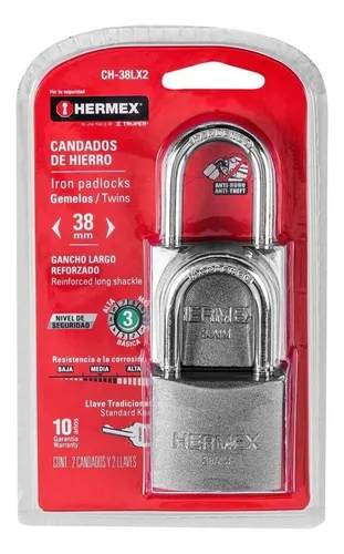 Blíster Con 2 Candados De Hierro De 38mm Con Gancho Largo | MercadoLibre Blíster Con 2 Candados De Hierro De 38mm Con Gancho Largo | MercadoLibre