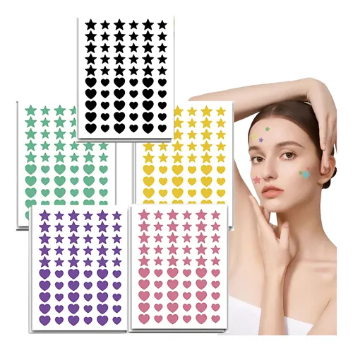 300 Hydrocolloid Pimple Pads Star Shaped Acne Patches | MercadoLibre
