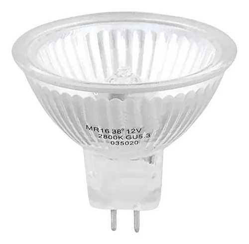 Lâmpada Halógena Dicróica 50w 12v Base Gu 5 3 Kit 5 Peças Cor Da Luz