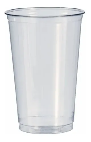 Copo Descartável Transparente 500ml Chopp Suco Liso C/ 200un | MercadoLivre