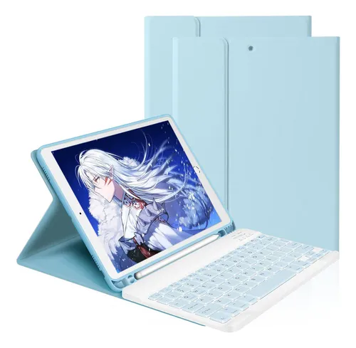 Capa Para Tablet + Teclado Bluetooth Para iPad Mini6 Cor Sky Cloud Azul ... Capa Para Tablet + Teclado Bluetooth Para iPad Mini6 Cor Sky Cloud Azul ...