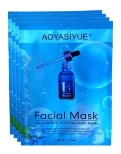 Mascarilla Coreana Para Cuidado Facial Con Ácido Hialurónico Y Colágeno