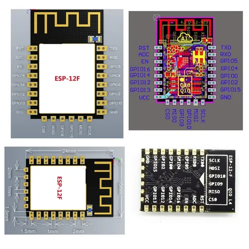 Modulo Wifi Esp8266 Esp-12f Con Stack Tcp Ip Arduino Esp12f en venta en ... Modulo Wifi Esp8266 Esp-12f Con Stack Tcp Ip Arduino Esp12f en venta en ...