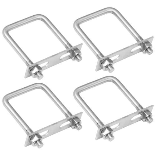 4 Pernos En U Cuadrados, Pernos En U Cuadrados De Acero Inox | Envío gratis