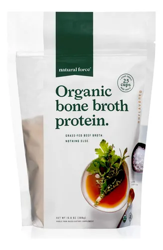 Caldo De Osso Orgânico De Proteína Em Pó Natural Force 320 M ... Caldo De Osso Orgânico De Proteína Em Pó Natural Force 320 M ...