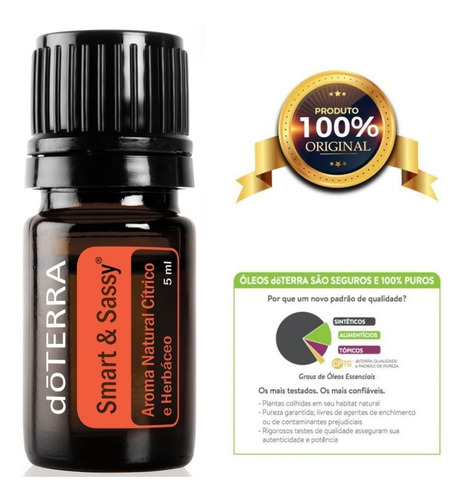 Óleos Essenciais Smart And Sassy 5ml 100 Puro Doterra Mercadolivre