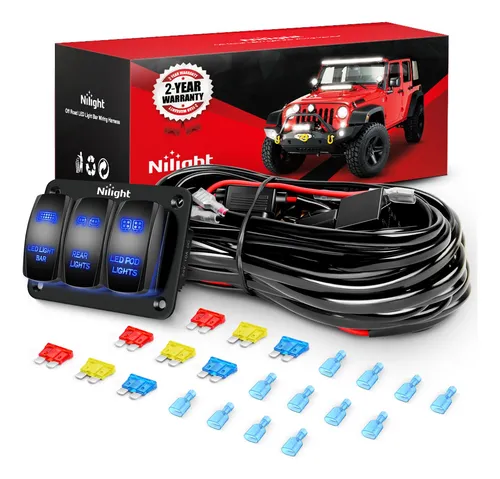 Kit De Arnés De Cableado Nilight, Barra De Luz Led De 16 Awg | Cuotas ... Kit De Arnés De Cableado Nilight, Barra De Luz Led De 16 Awg | Cuotas ...