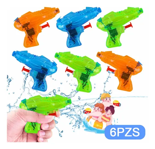 Mini Pistolas De Agua Juguete Pistolas Para Niños 6 Piezas | Meses sin intereses