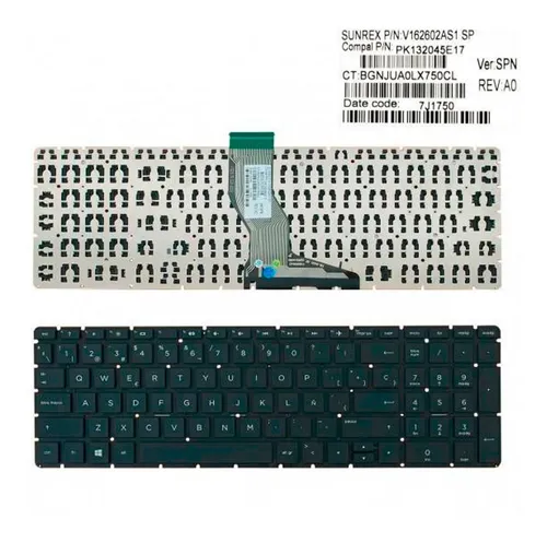Teclado Hp 15 Bs 15 Bw 15 Ab 15 Bk 15 Bp 250 G6 Cuotas Sin Interés