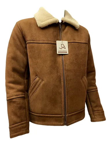 Chamarra Malboro Corta Borrego Original Salea Cuero Genuino | Meses sin ...