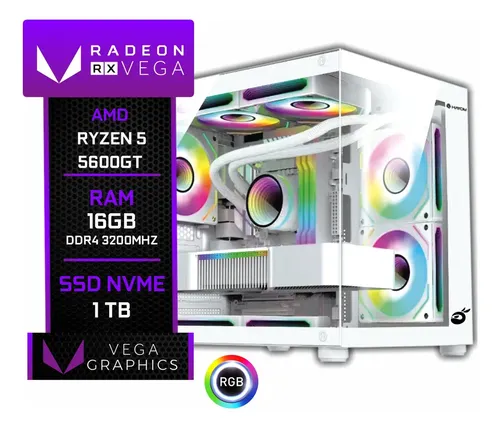 Pc Gamer Setup Ninja Thanos Amd Ryzen 5 5600gt, 16gb Ddr4, Ssd M.2 Nvme ...