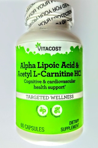 Acido Alfa Lipóico + Acetil L Carnitina 60 Caps | Frete grátis Acido Alfa Lipóico + Acetil L Carnitina 60 Caps | Frete grátis