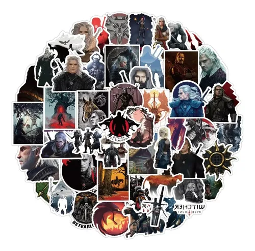The Witcher - Set De 50 Stickers / Calcomanias / Pegatinas | Cuotas sin ...