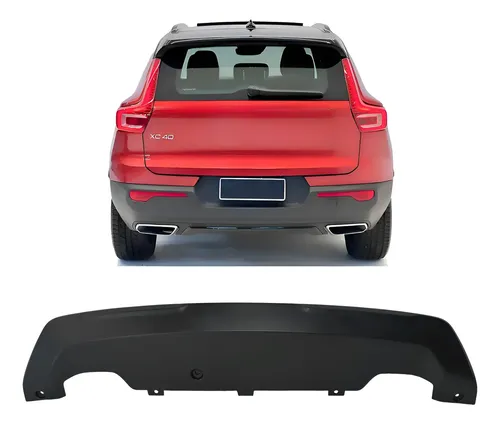 Spoiler Traseiro Inferior Volvo Xc40 2018 2019 2020 2021 Preto ...