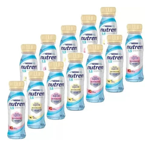 Nutren 1.5 Nestlé - Kit C/ 12 Frascos Mix Sabor | Frete grátis Nutren 1.5 Nestlé - Kit C/ 12 Frascos Mix Sabor | Frete grátis